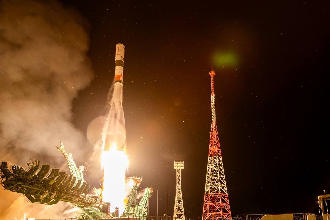 Progress Cargo Ship Launches from Baikonur Cosmodrome